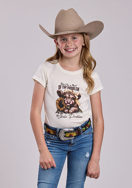 Roper Girl's Cream Printed Jersey Knit Short Sleeve Tee – Wei's Western ...