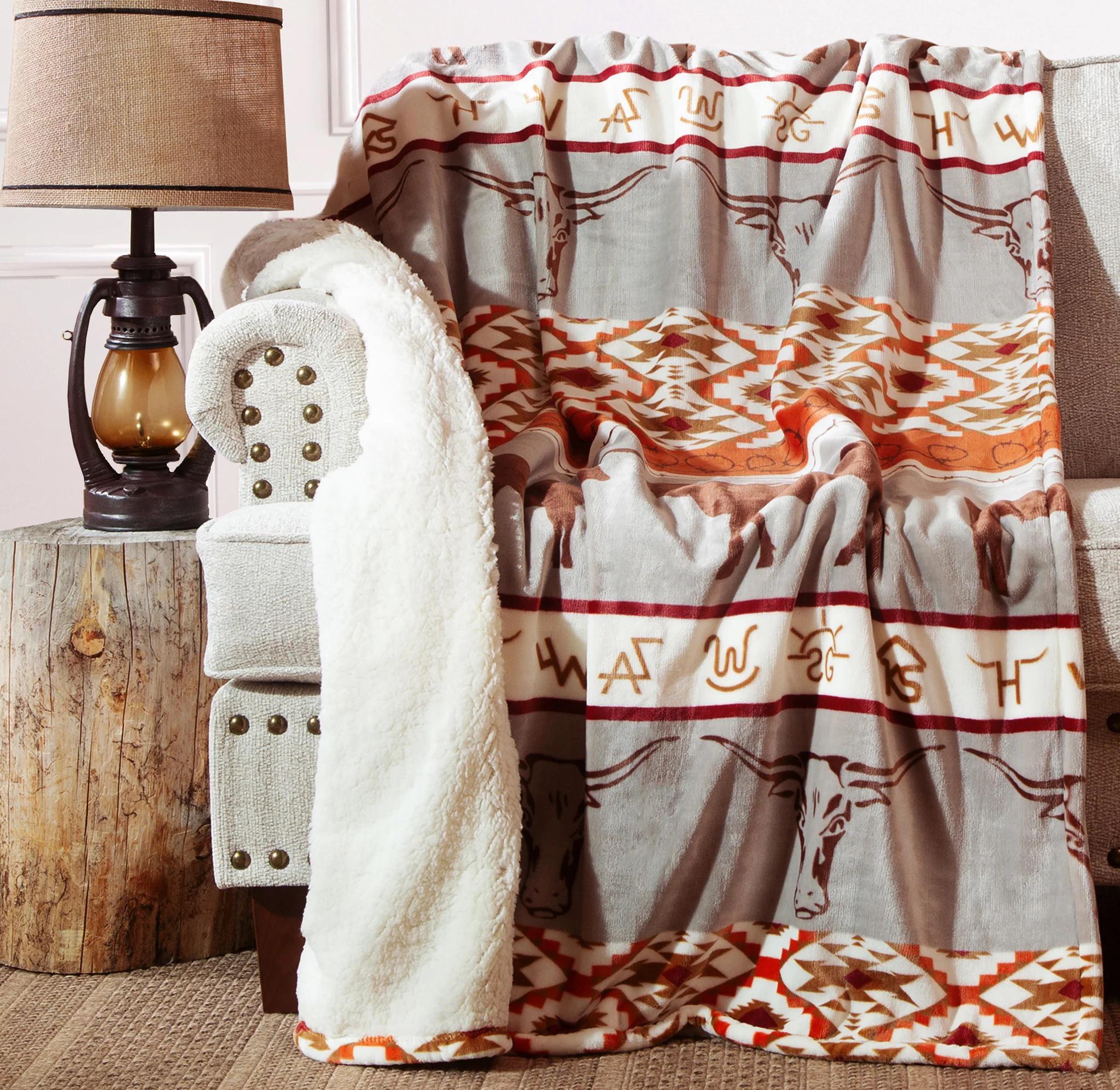 Carstens Longhorn Plush Sherpa Throw – Wei's Western Wear
