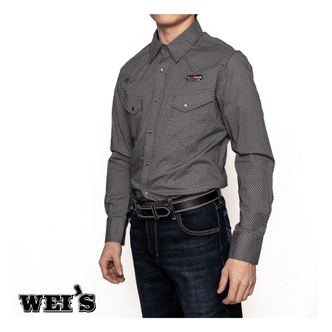 Rock & Roll Men's Long Sleeve Geo Woven Snap Shirt – Wei's Western Wear