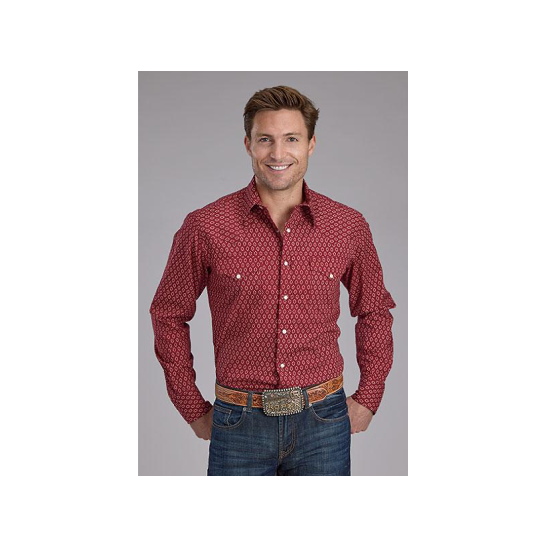 Roper Men's Red Geo Print Snaps Western Shirt – Wei's Western Wear