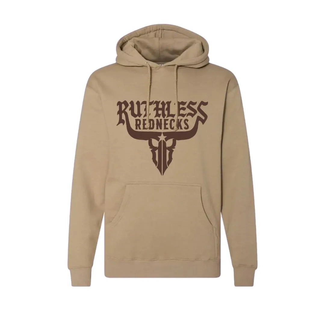 Ruthless Rednecks Men's Raw Talent V2 Heavyweight 10 oz Hoodie Sandsto ...
