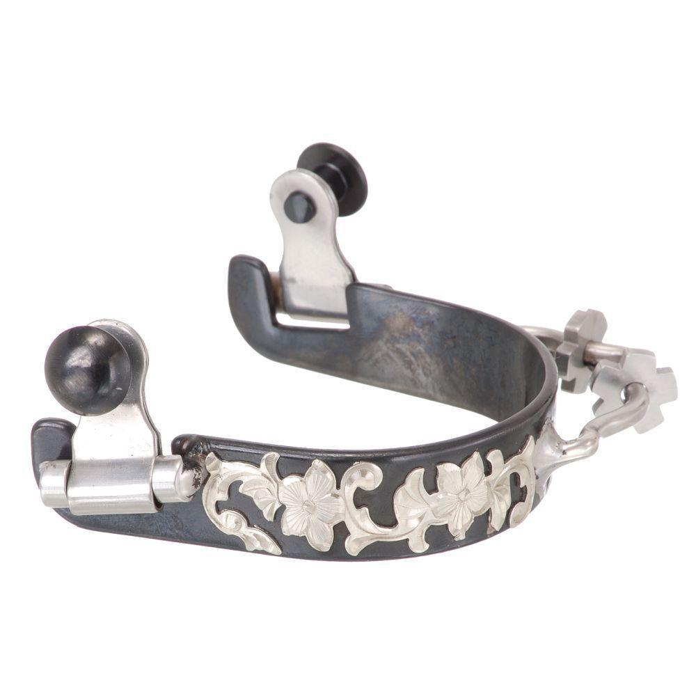 Tough1 Black Steel Floral Bumper Spurs – Wei's Western Wear