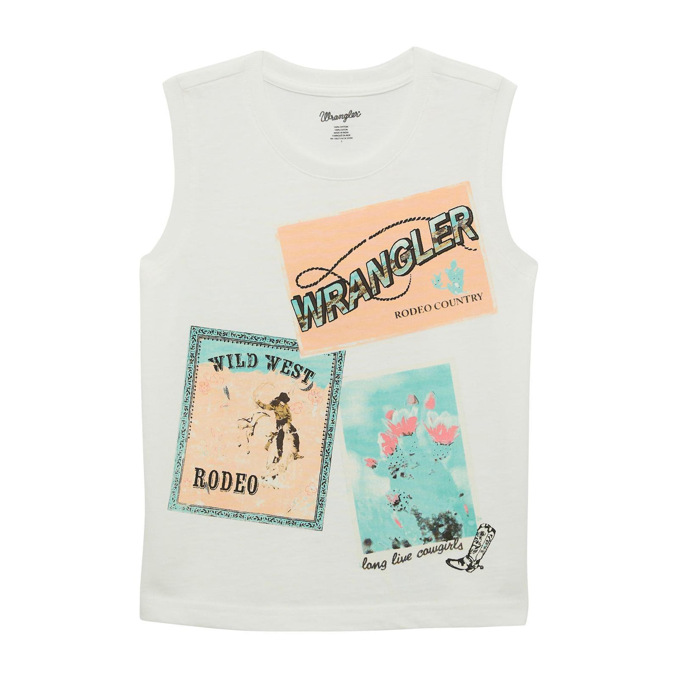 Wrangler Girl's Graphic Tank White Multi – Wei's Western Wear