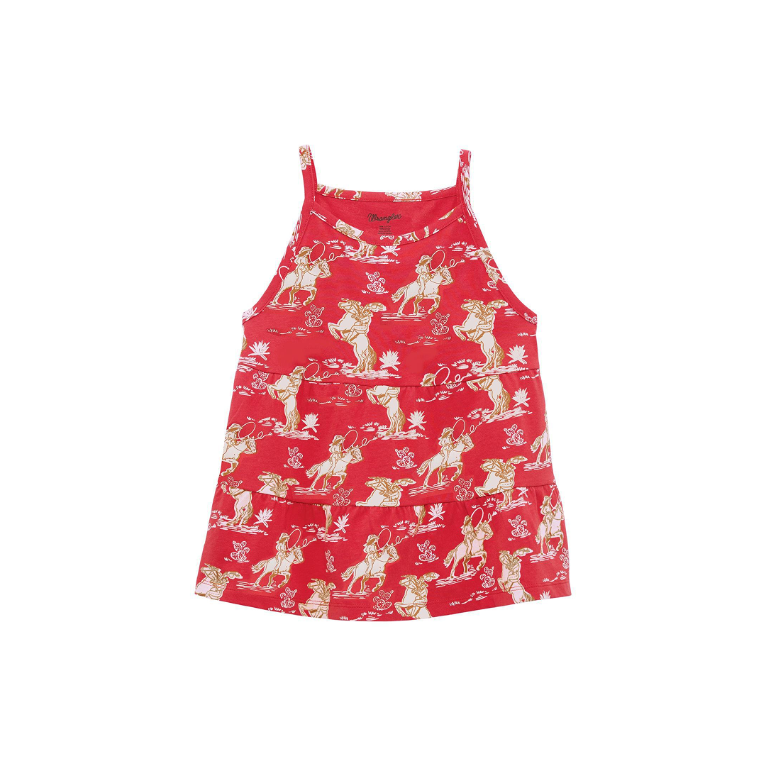 Wrangler Girl's Tank- Red & White – Wei's Western Wear