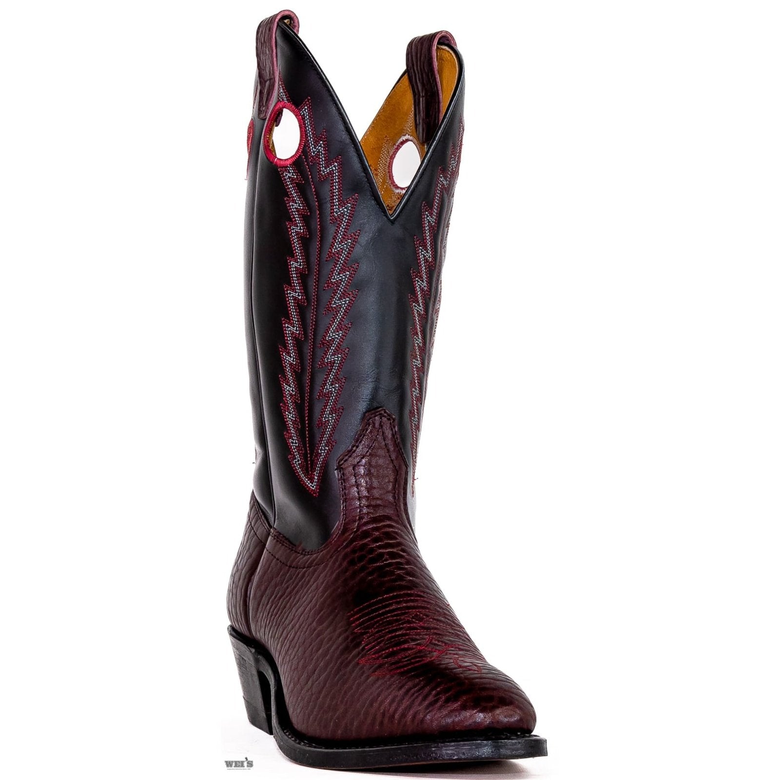 Boulet Men's Cowboy Boots 14" Bullhide Cowboy Heel U Toe with Contrast ...