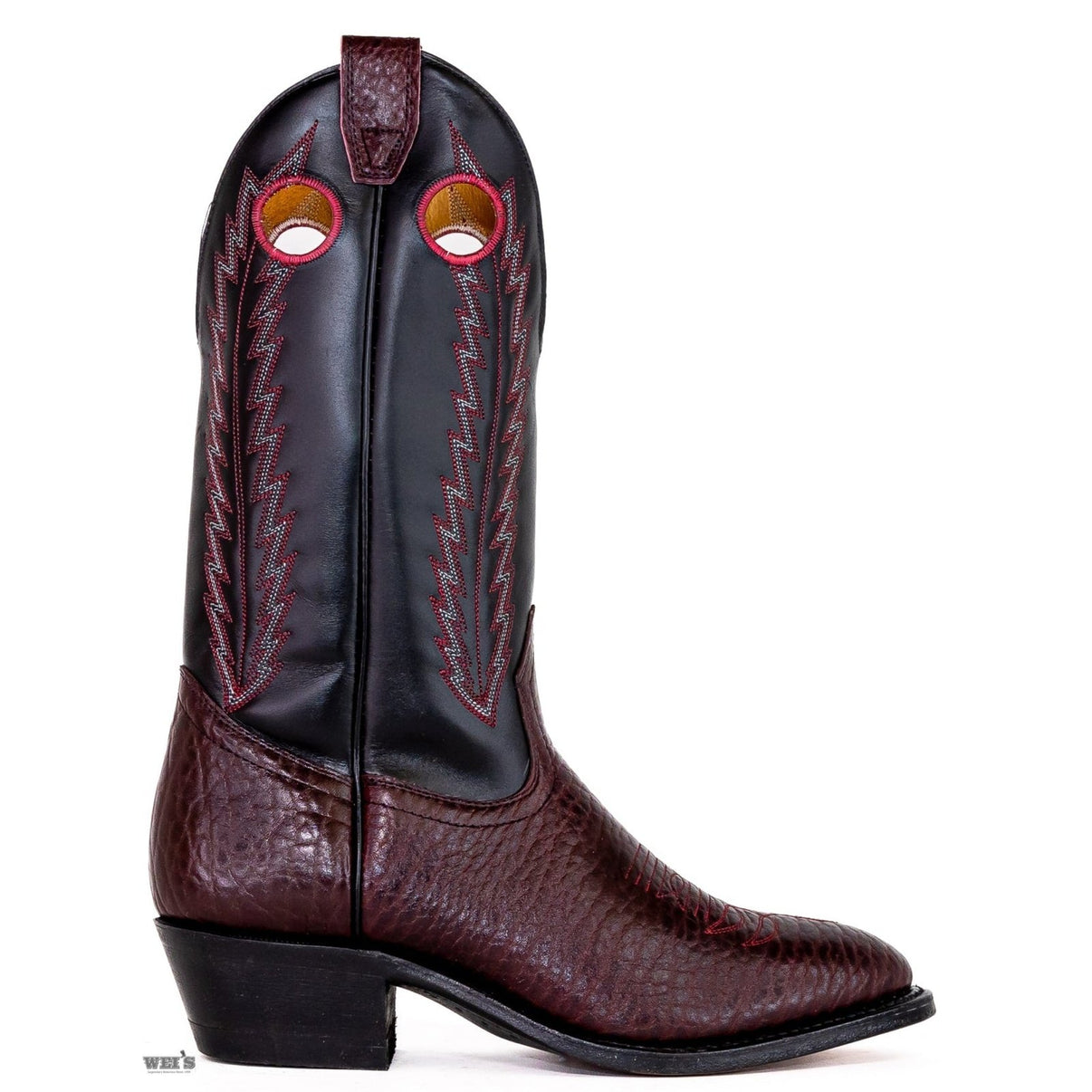 Boulet Men's Cowboy Boots 14" Bullhide Cowboy Heel U Toe with Contrast ...
