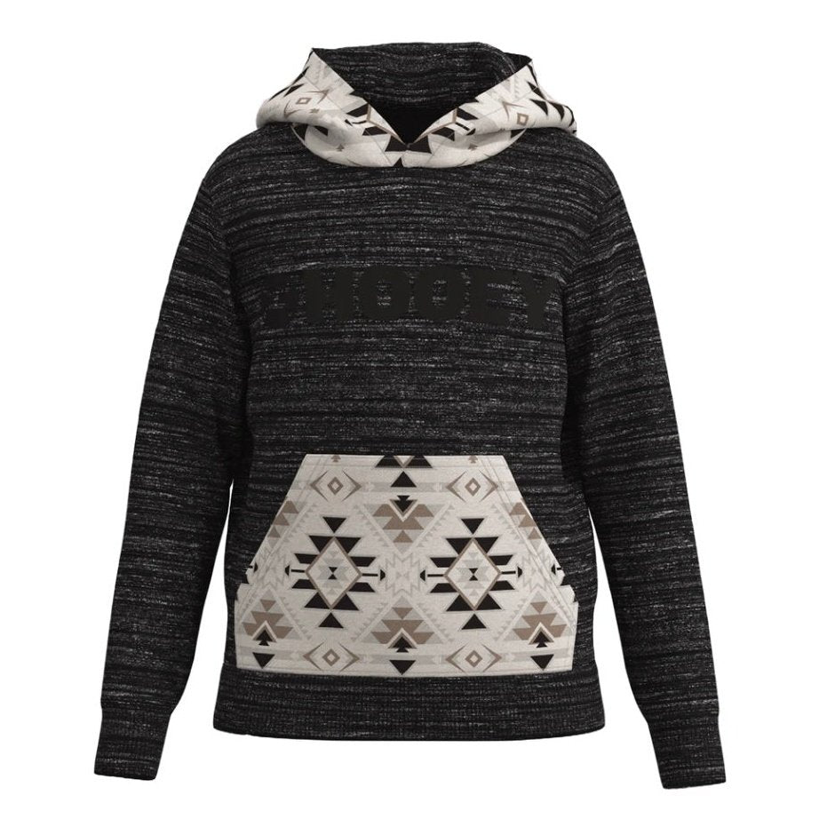 Hooey Youth “Lock-Up” Aztec Black Logo Hoodie – Wei's Western Wear